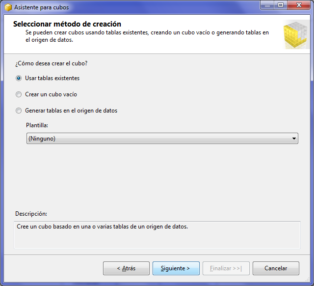 Base de Datos Avanzadas: Creación del Cubo en Analysis Services