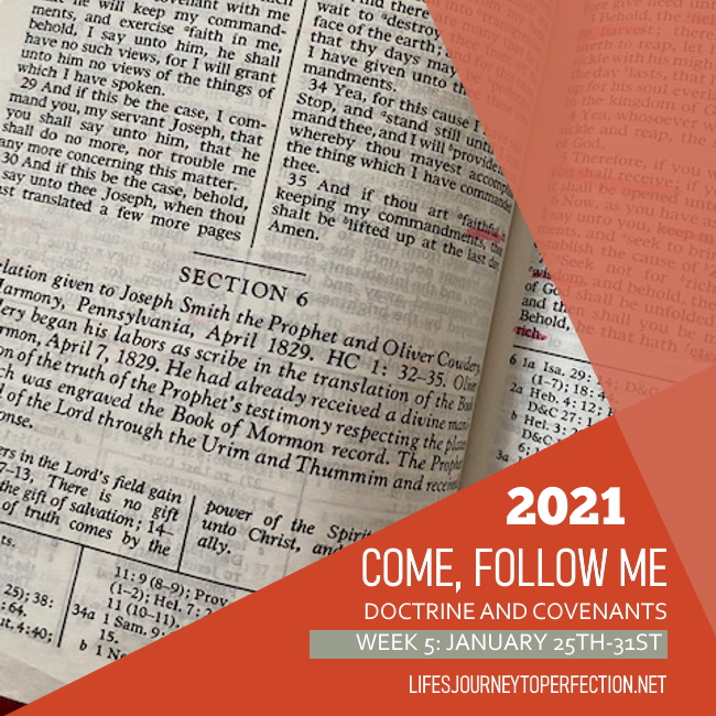 Life's Journey To Perfection: Come, Follow Me 2021 Doctrine and ...