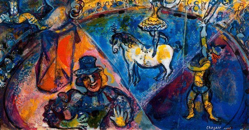 La vie en FLE...est belle!: MARC CHAGALL: LE CHEVAL DU CIRQUE BLEU (1950)