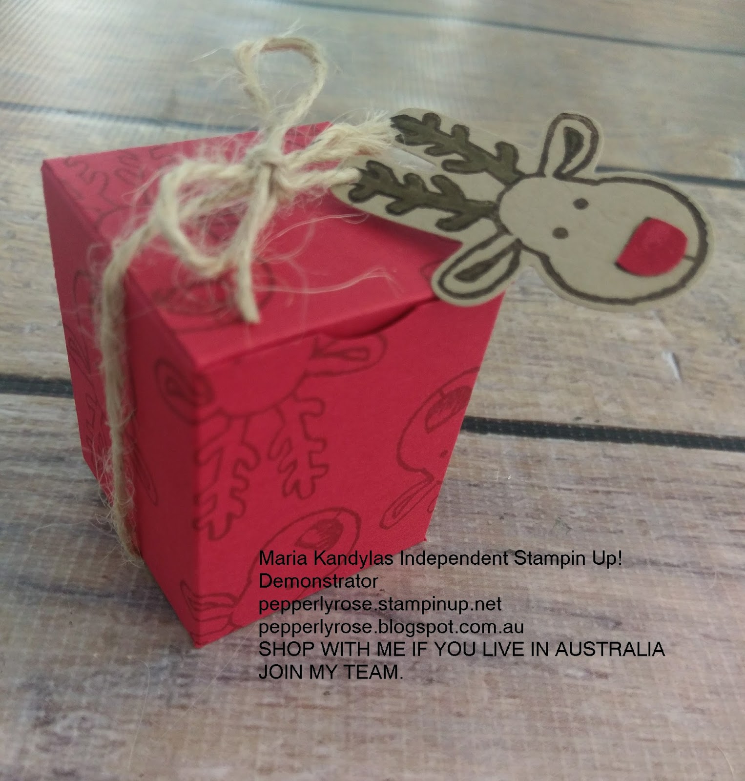 Pepperly Rose Papercrafting Stampin Up Christmas Reindeer Gift Box pepperly-rose-papercrafting-stampin-up-christmas-reindeer-gift-box