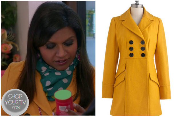 The Mindy Project: Season 1 Episode 16 Mindy's Yellow Coat | Fashion ...