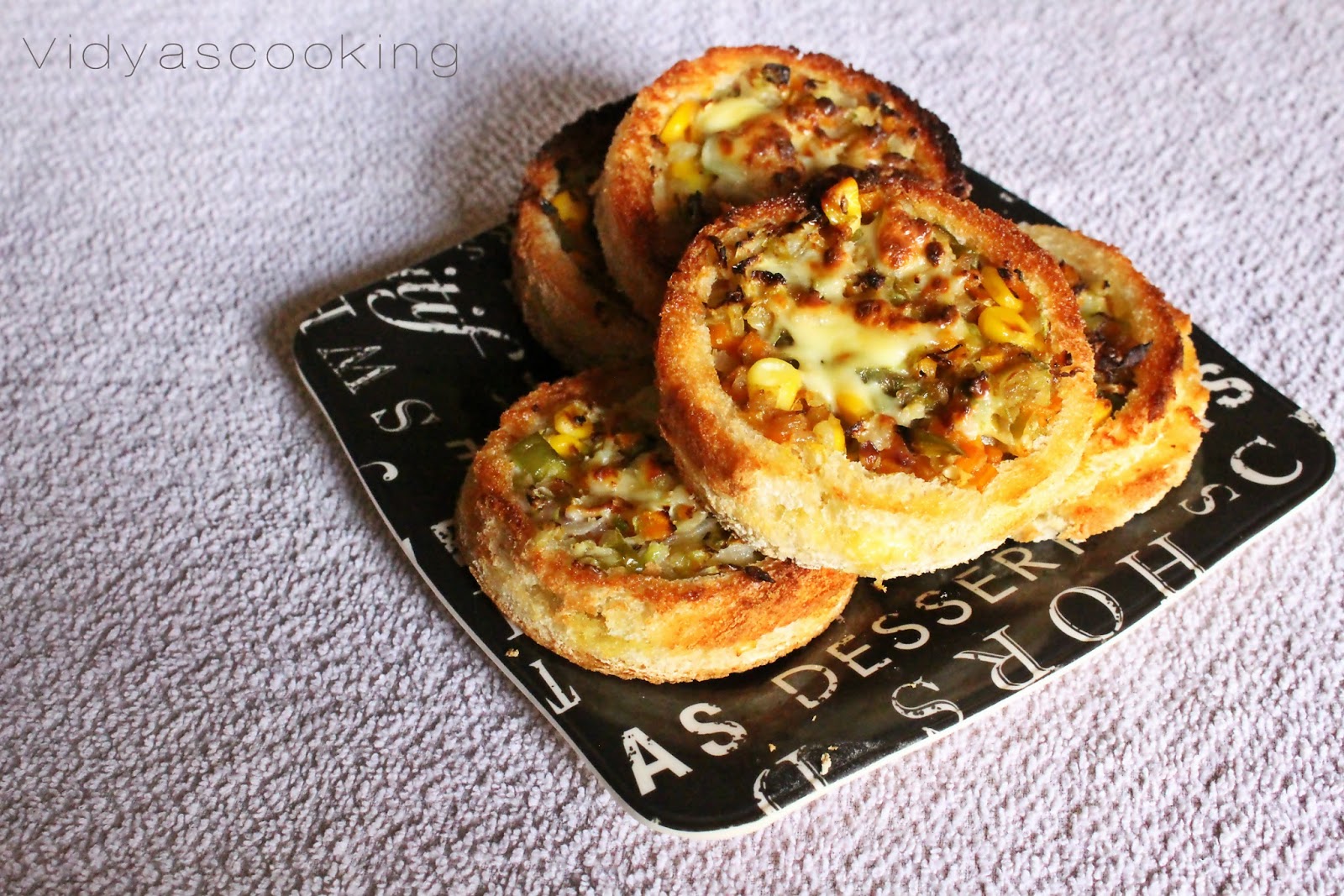 Mixed Vegetable Bread Canapes