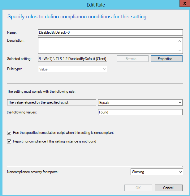 Kevinisms Enforce Tls 1 2 Via Configmgr Compliance Setting
