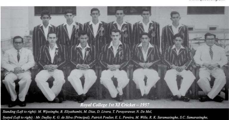 Colombo Medgrads 1962: Royal College Cricket Team 1957