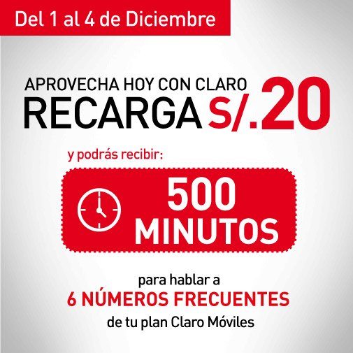 CLARO QUE TIENES MAS: Promoción Recarga Claro