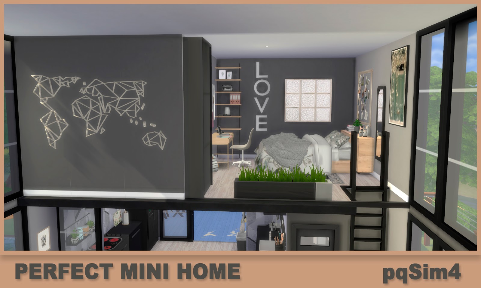 Perfect Mini Home. The Sims 4 Speed Build.