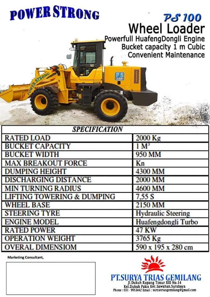 Pusat wheel loader murah indonesia