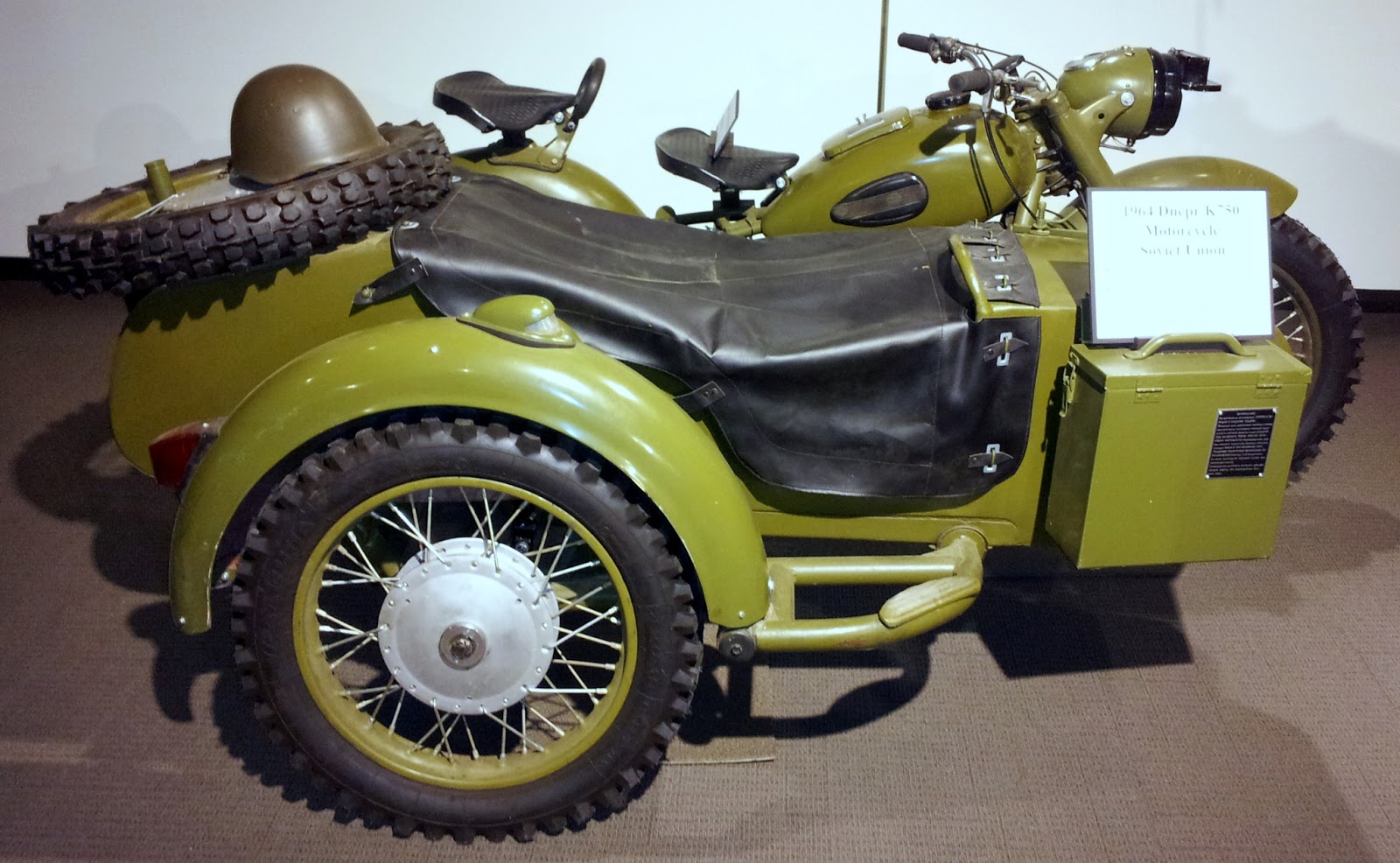 History and Culture by Bicycle: Soviet Union 1964 Dnepr K750 Motorcycle