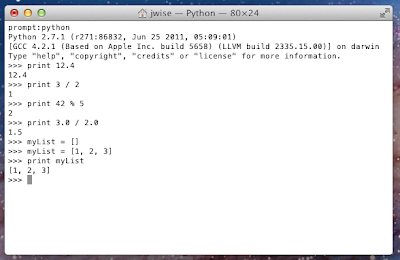 Getting Started with Python: Lesson 4 - Floats and Lists
