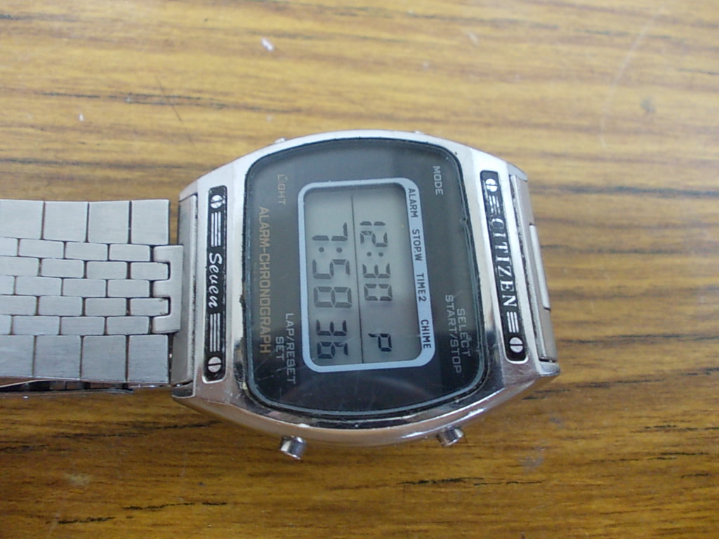 vintage watches: Citizen digital RM170