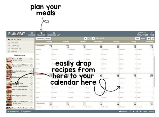 A Place Called Kindergarten: Teacher Time Saver...Plan to Eat