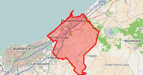 Préfecture de Mohammédia - Maroc Maps