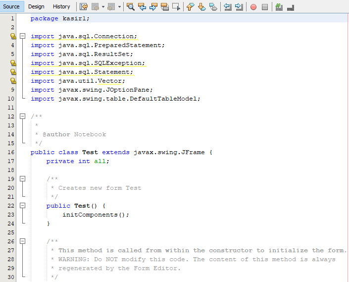 Coding Java Menggunakan Netbeans