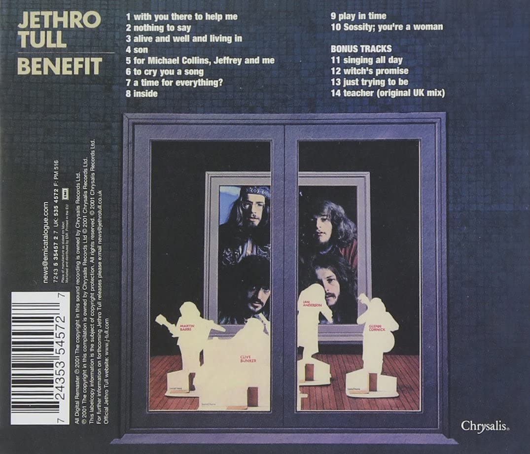 Classic Rock Covers Database: Jethro Tull - Benefit (1970)