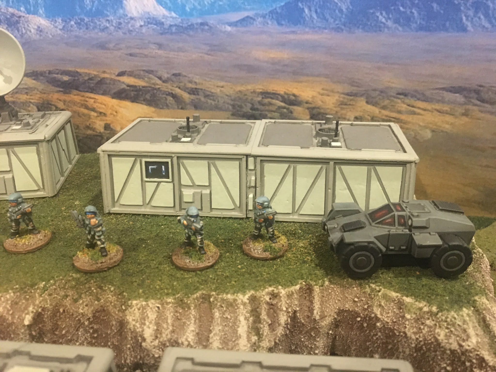 15mm Sci Fi Small Soldiers: 15mm Sci Fi - GZG Military Buildings