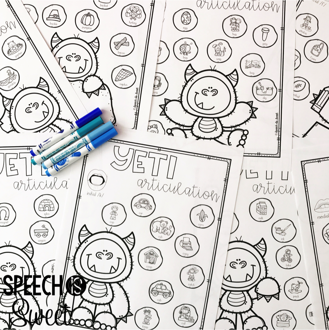 Yeti Theme in Speech Therapy! - Speech is Sweet