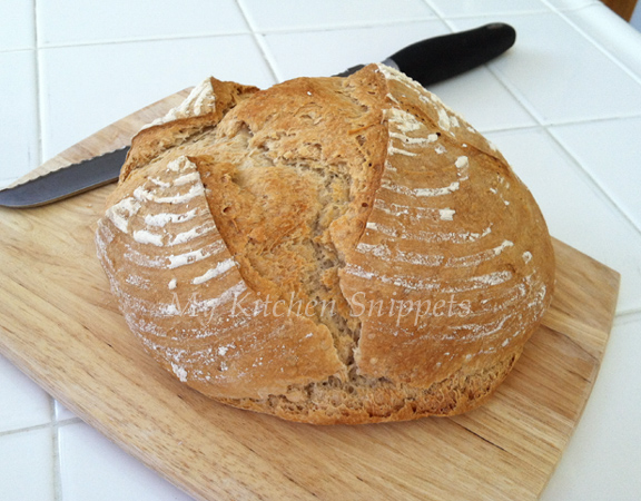 My Kitchen Snippets: Crusty Rustic Bread