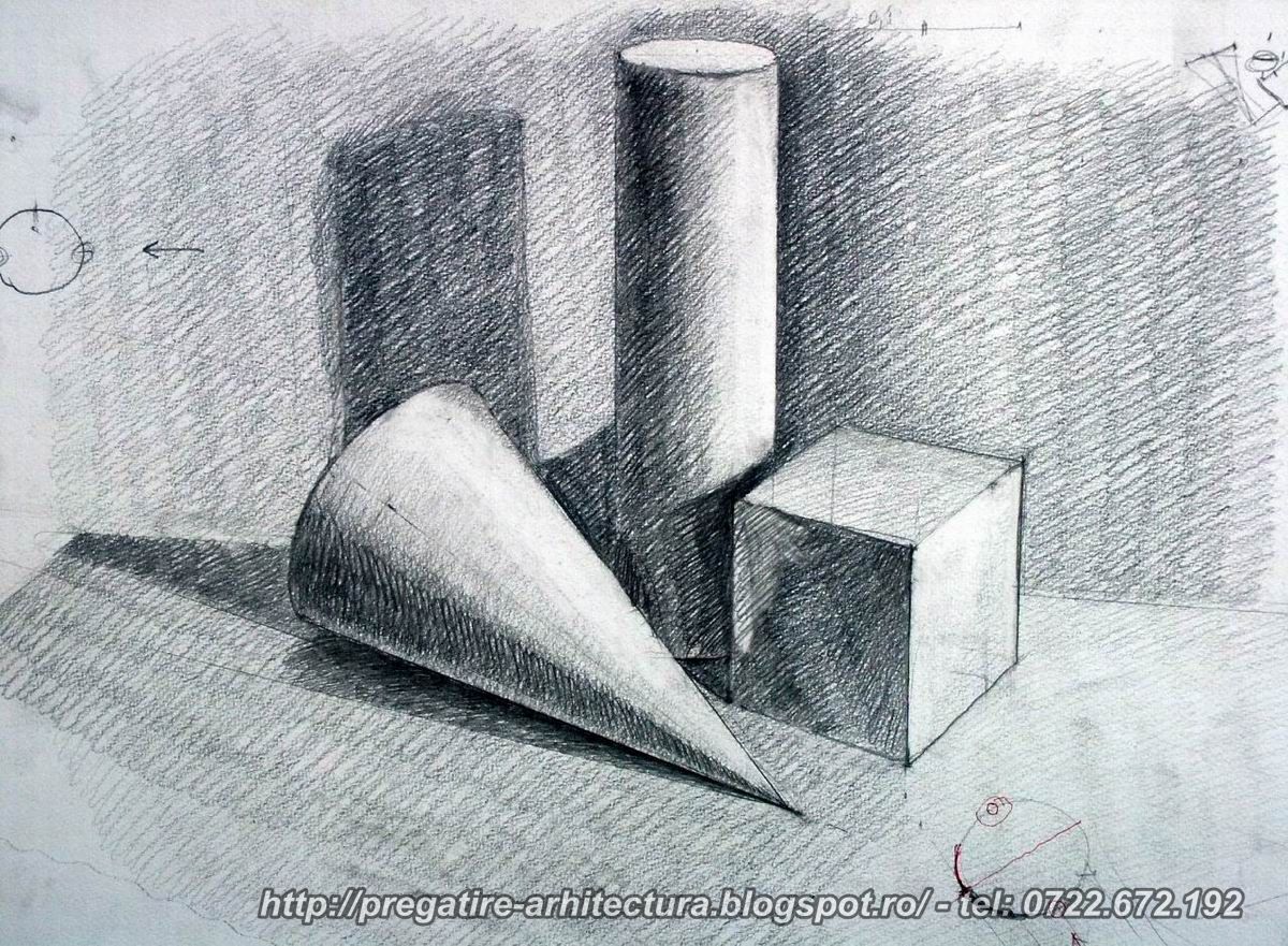 Pregatire pentru Facultatea de Arhitectura: Desene din programul de ...