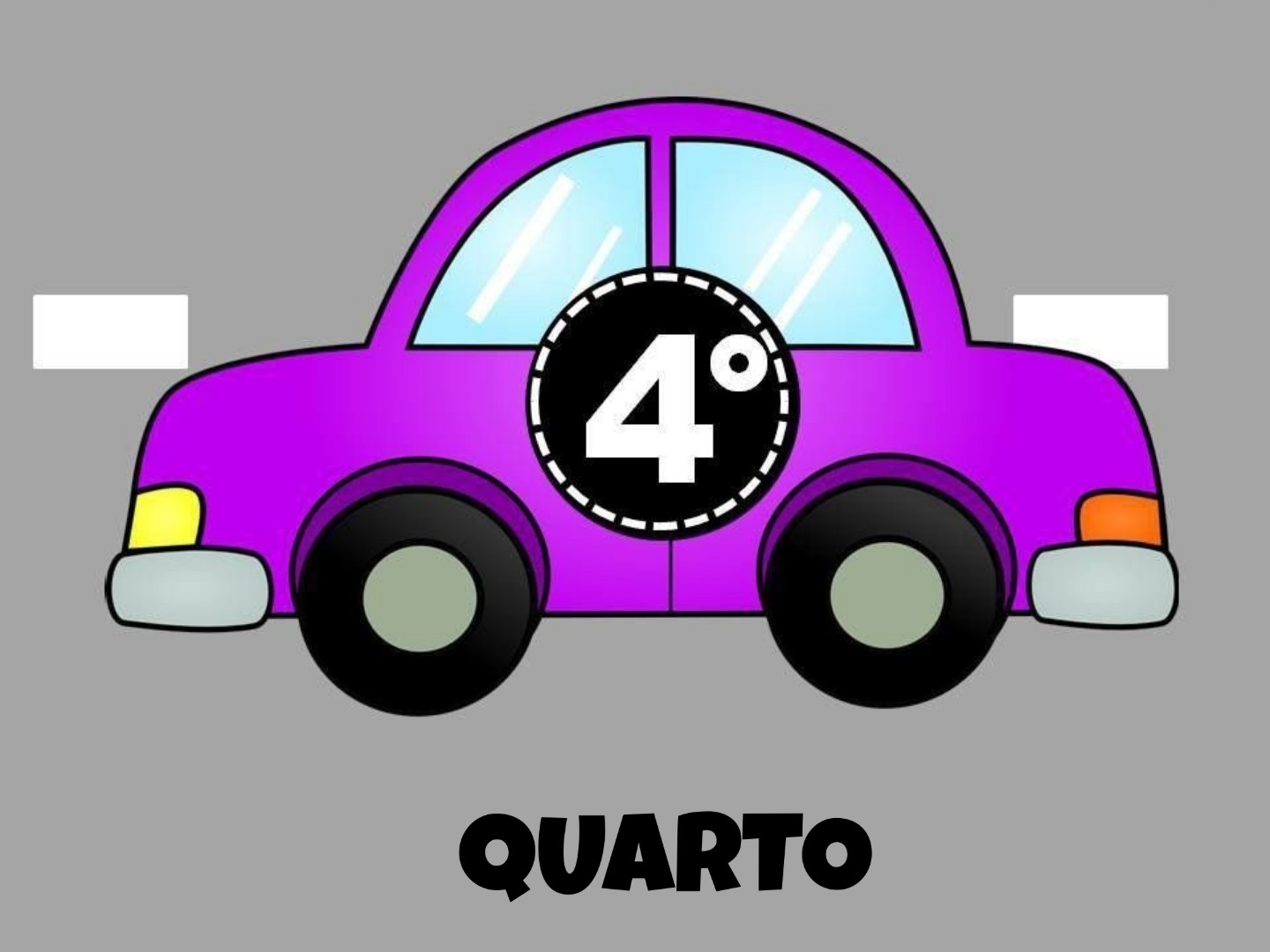 Números ordinais Cards coloridos e ilustrados com os números ordinais ...