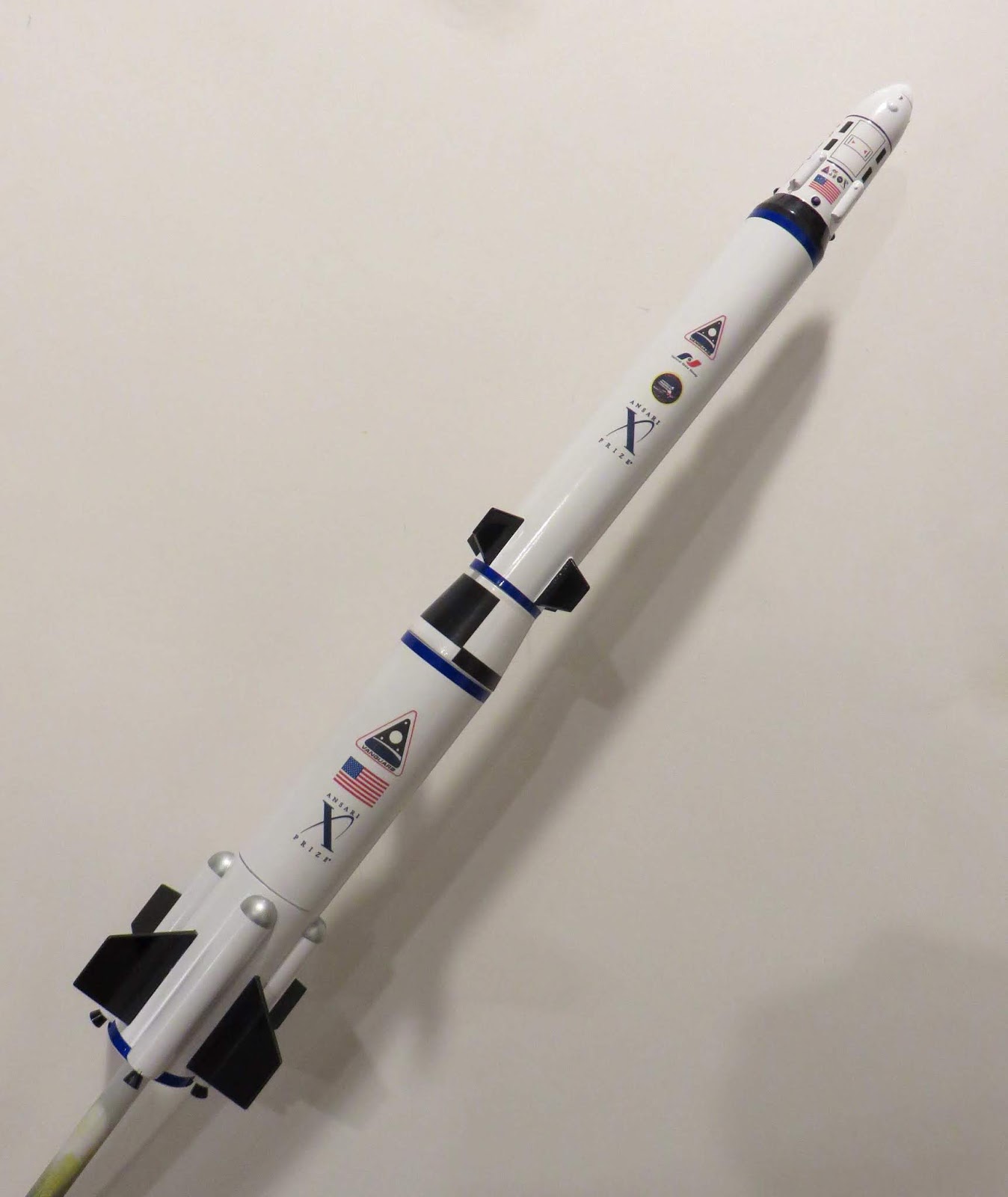 Model Rocket Building: Estes Vanguard Eagle, Kit # 2193, Finished