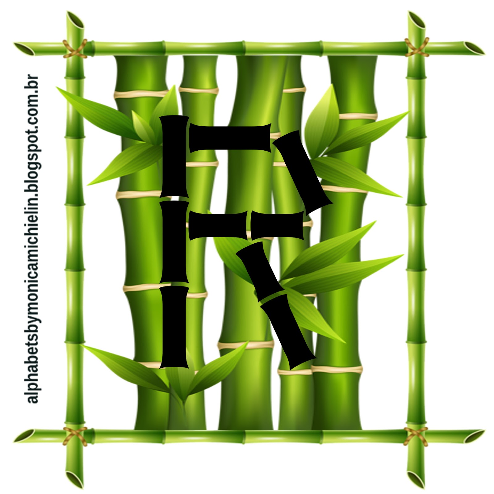 M. Michielin Alphabets: BAMBU ALFABETO POR MÔNICA MICHIELIN ANTUNES VIEIRA