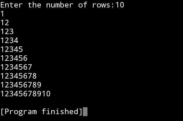 WAP Python To Print Numbers In A Right Triangular Pattern BoiCoder WAP Python To Print Numbers In A Right Triangular Pattern BoiCoder