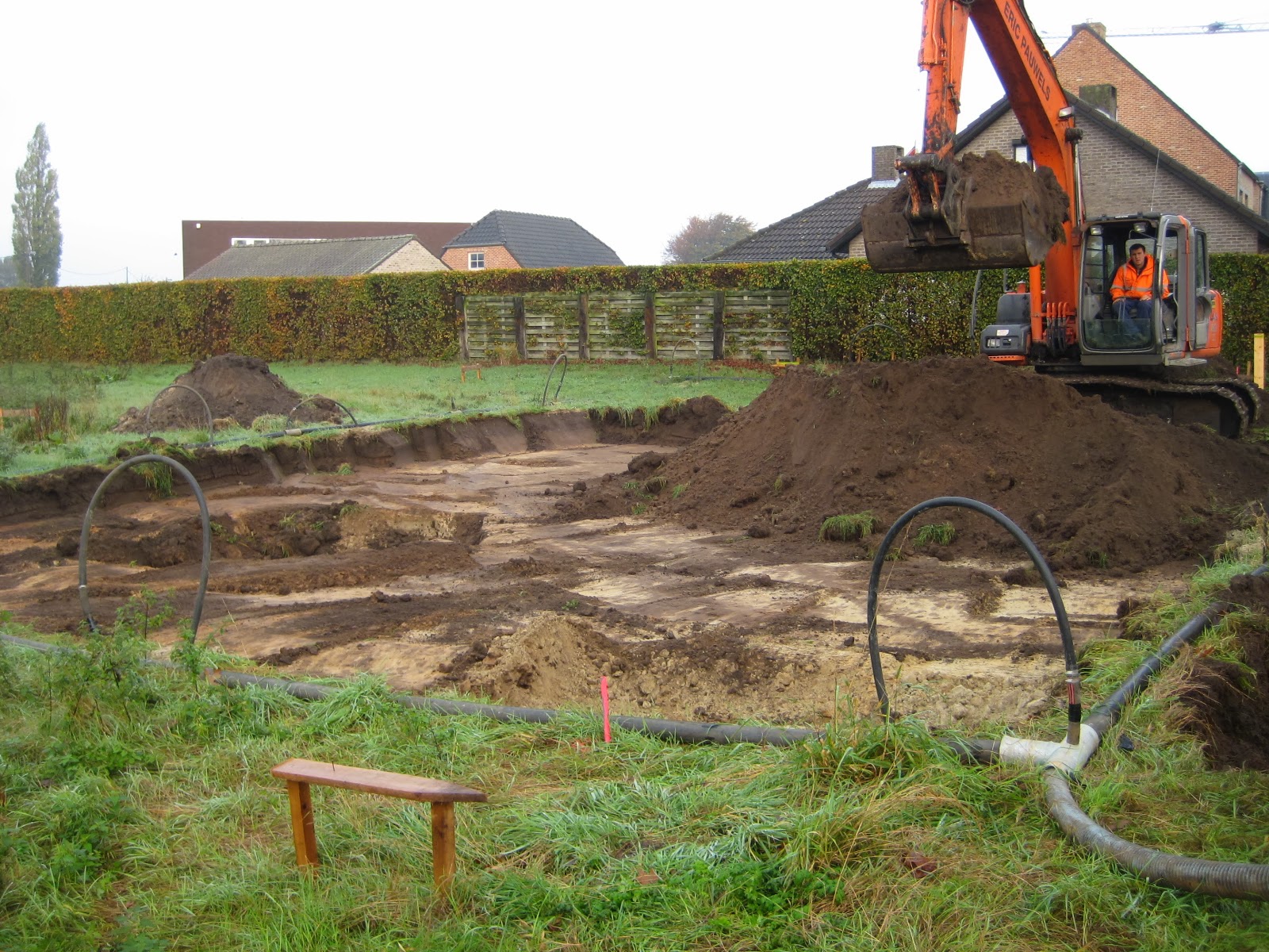Bouw Brechtseweg: Uitgraven bouwput