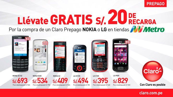 CLARO QUE TIENES MAS: Promoción Claro en Metro