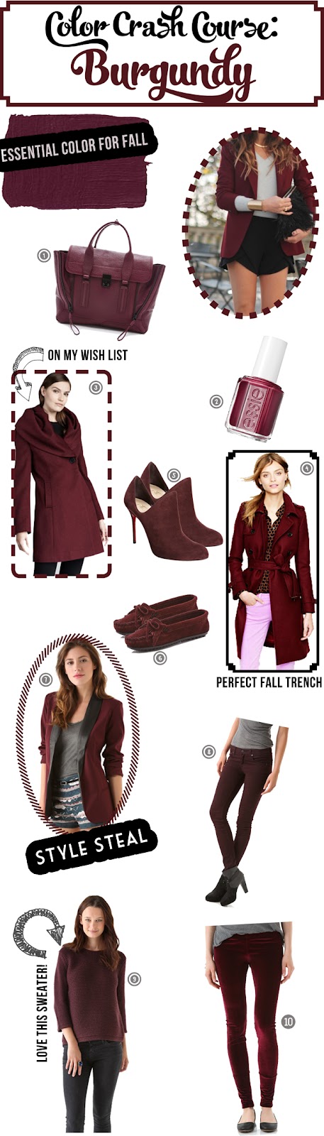 Tiny Bits from Boo: COLOR CRASH COURSE...BURGUNDY