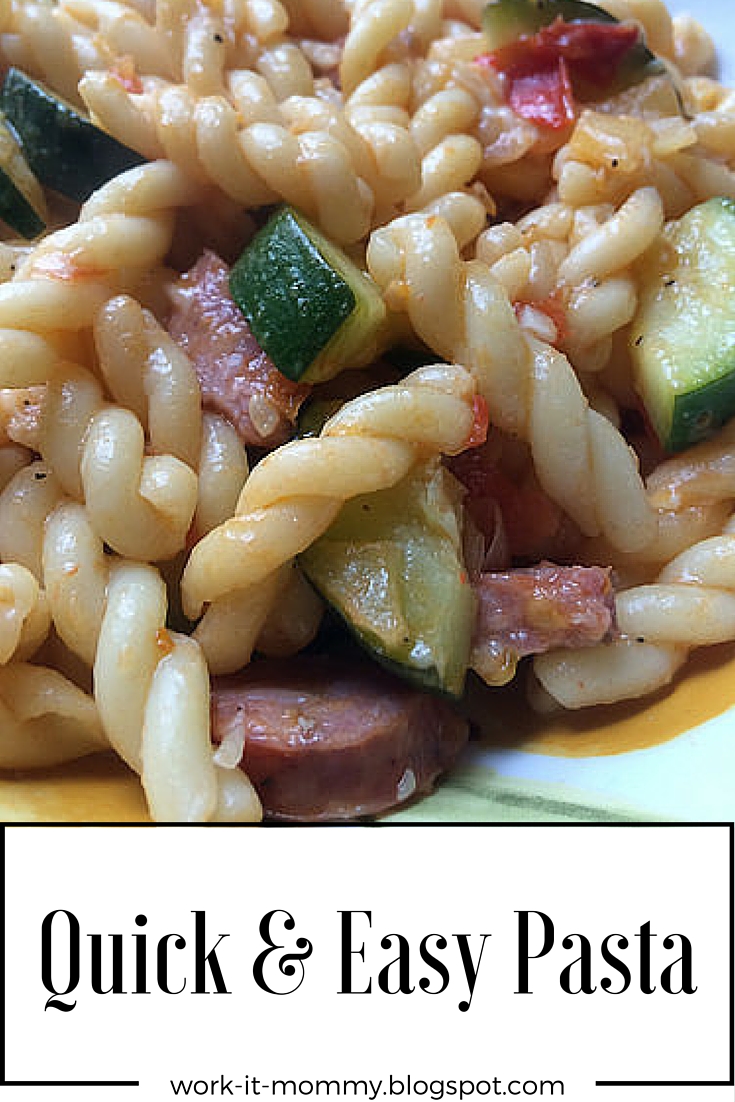 Work it Mommy: Pasta // Quick Weeknite Meal {FFAY #4}