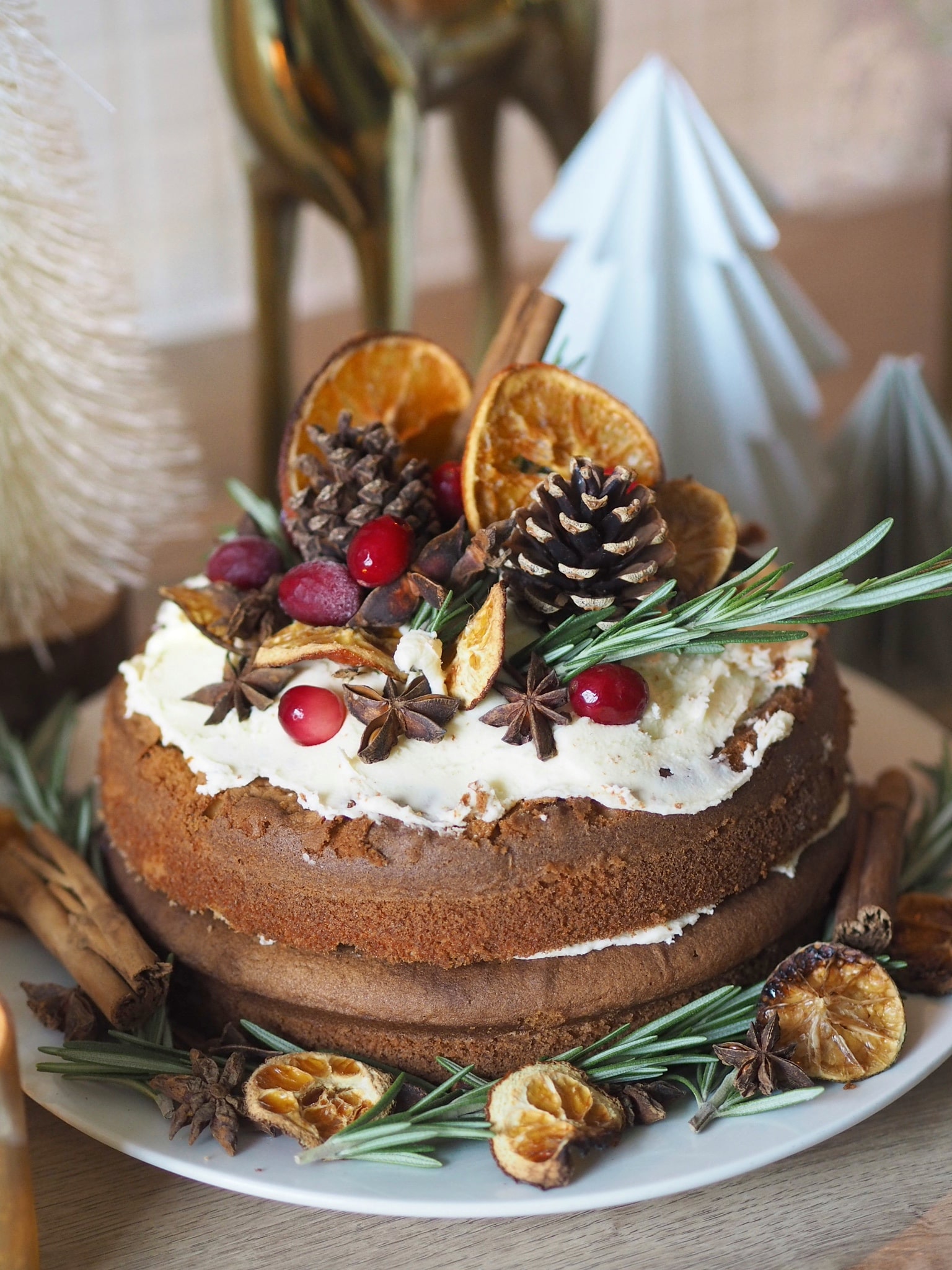 Recipe: Ginger alternative Christmas Cake | Dove Cottage