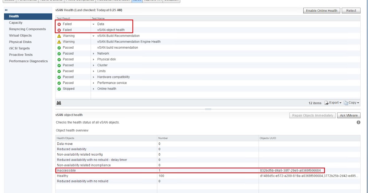 vineethac.blogspot.com: Deleting inaccessible objects from vSAN cluster