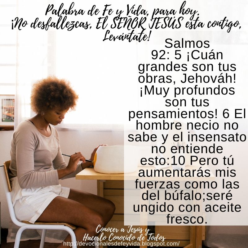 Gracia y Vida: No desfallezcas, El SEÑOR JESÚS esta contigo, Levántate