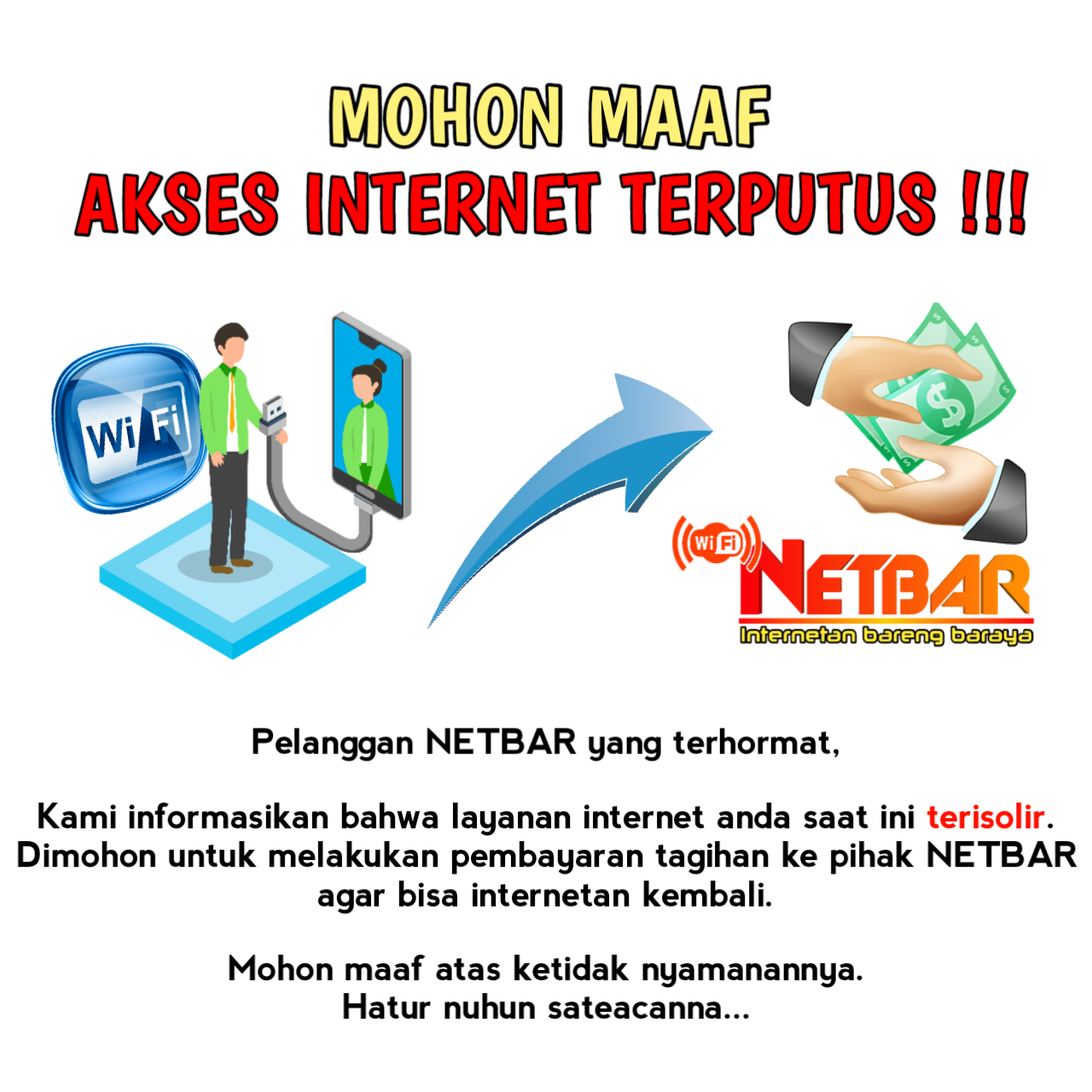 Akses wifi terisolir