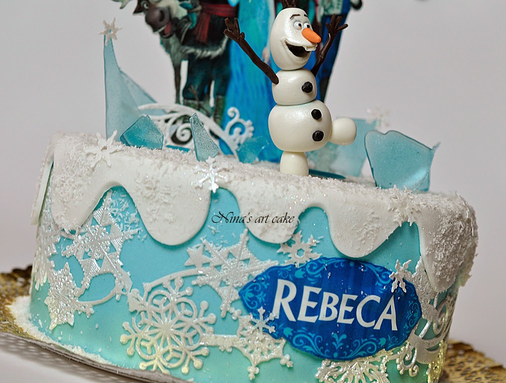 Nina's Art Cake: Tort "Frozen" pentru Rebeca