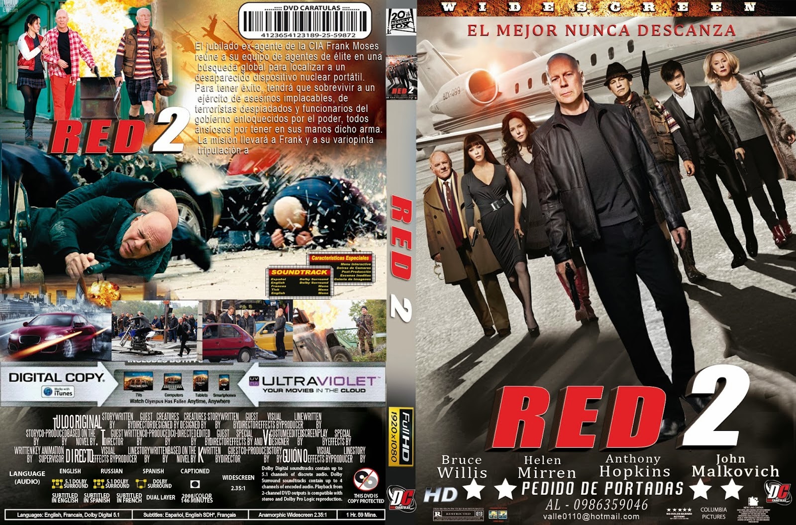 Cover: Red 2 dvd