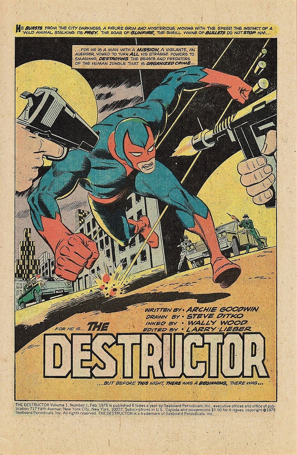 Destructor (DESTRUCTOR #1) Steve Ditko & Wallace Wood (DESTRUCTOR ...