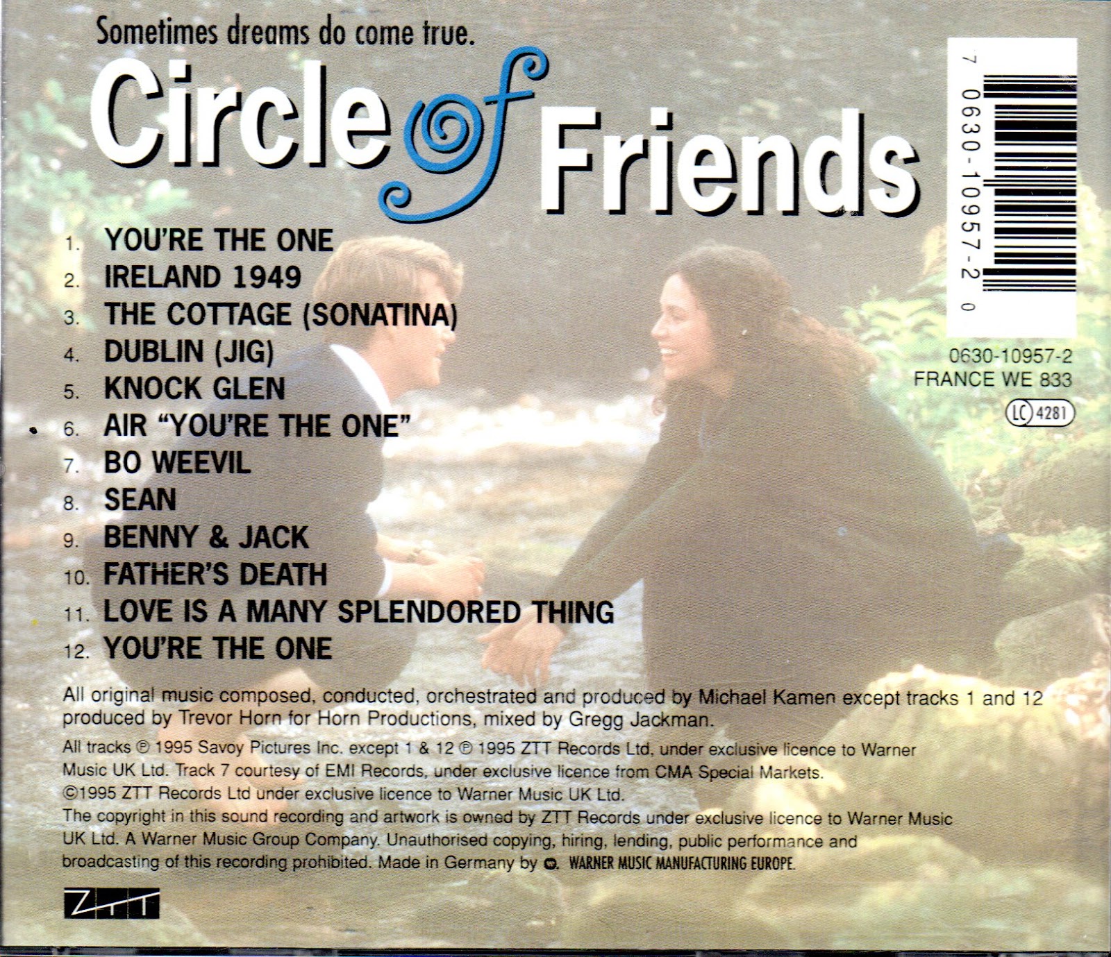 soundtrack heaven: Circle of Friends...music from the original ...