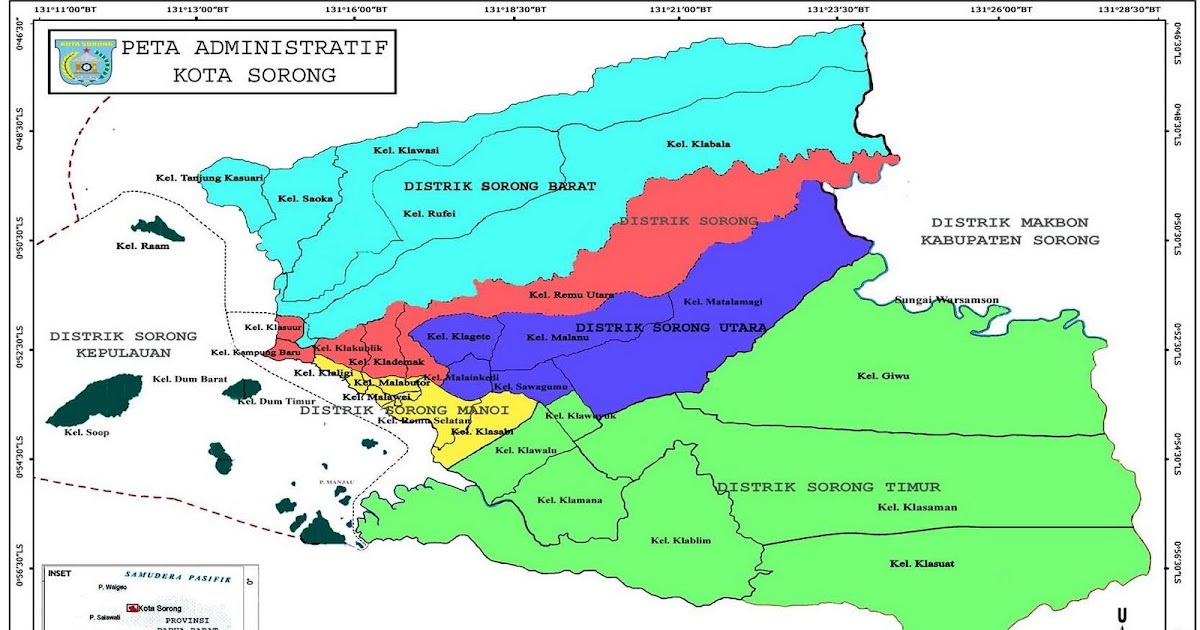 PROFIL KOTA SORONG ~ GEOGRAFI REGIONAL INDONESIA