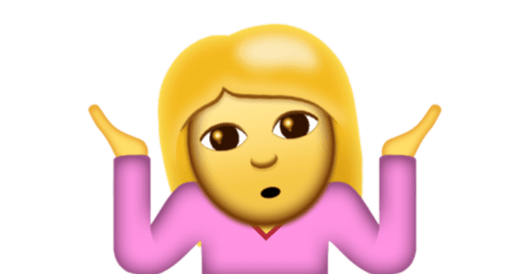 How to use shrug emoji on a smartphone?
