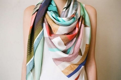 Twirling Clare: warm weather scarves