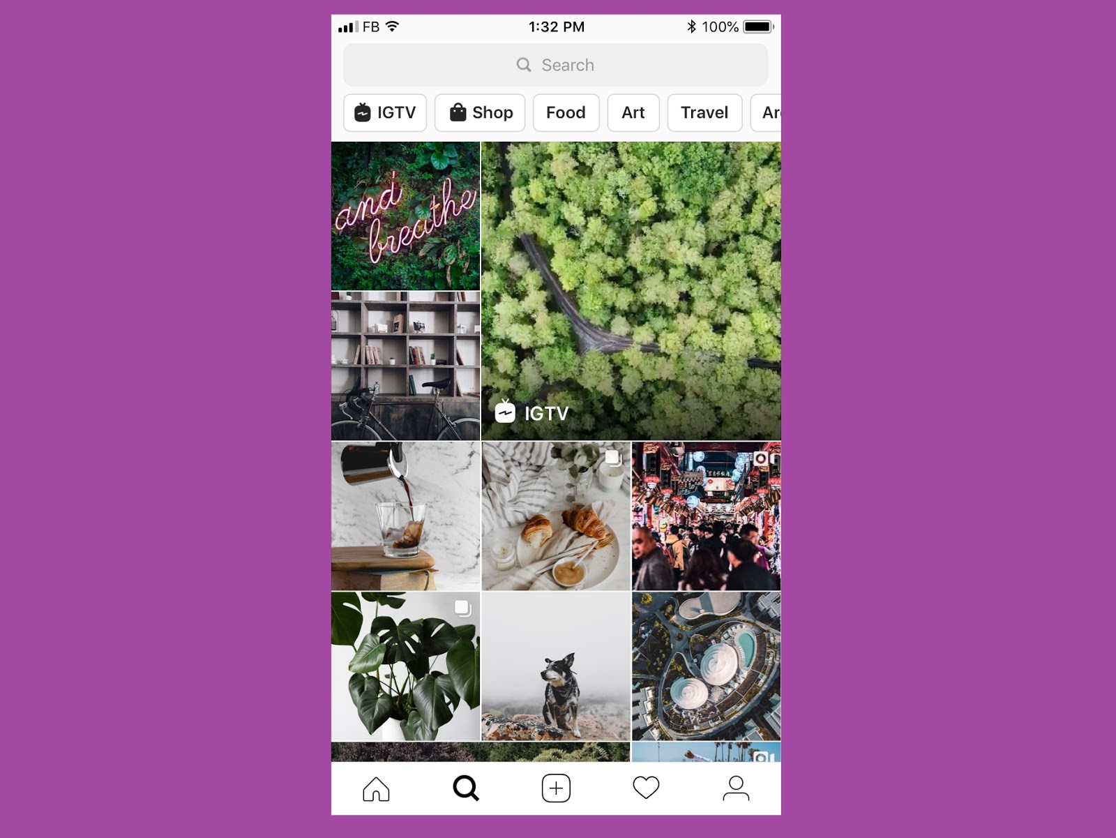 Instagram Explore page has been at makeover stage and people find a glitch