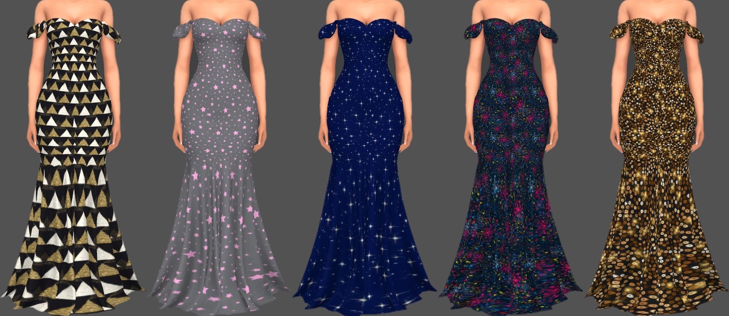 Annett's Sims 4 Welt: Experiment * Sifix Dresses Recolors * Part 1