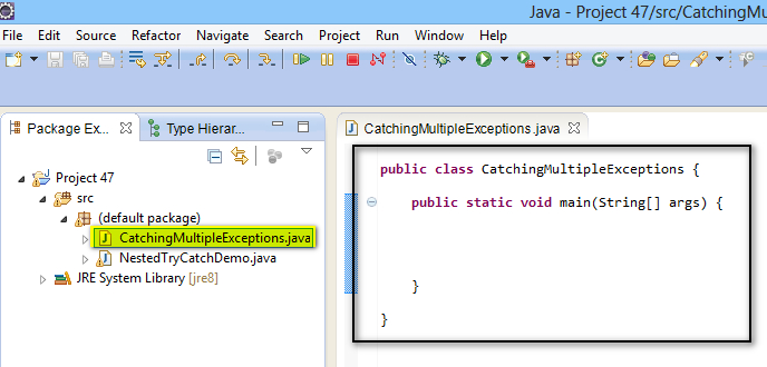 Selenium By Arun 239 Catching Multiple Exceptions Is A Single Catch Block