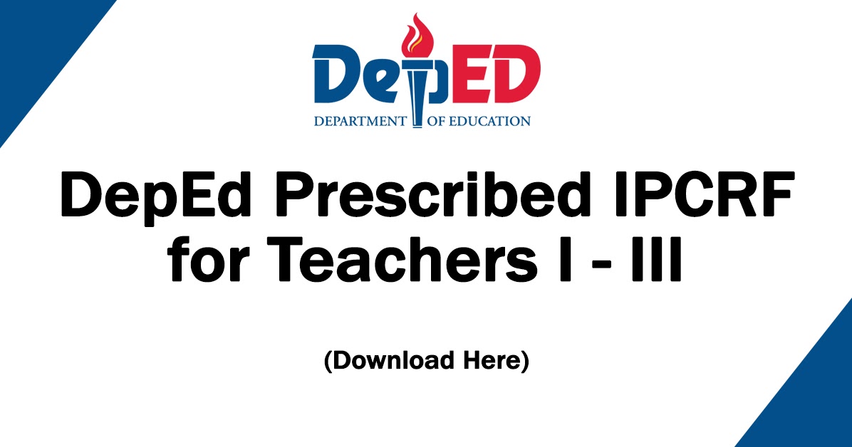 IPCRF for SY 2019-2020 (Prescribed for Teachers I -III) - Guro Tayo