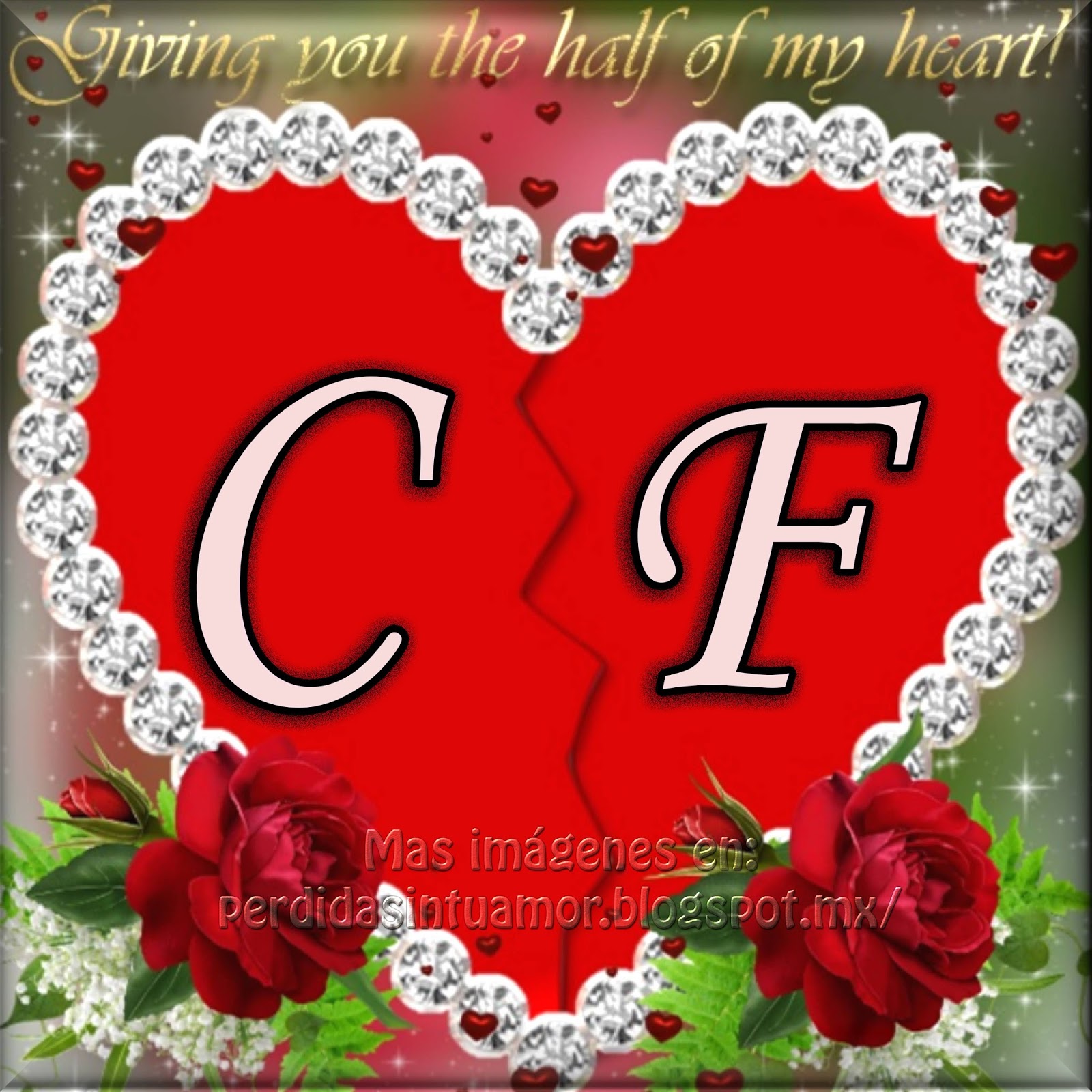 INICIALES Y NOMBRES PARA TI: TU INICIAL CON LA DE TU AMOR EN UN CORAZÓN