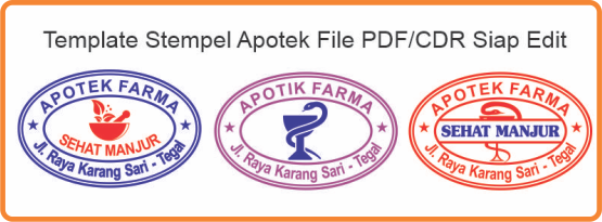 Contoh Stempel Apotek || Template Stempel Apotek / Apotik Free Download ...