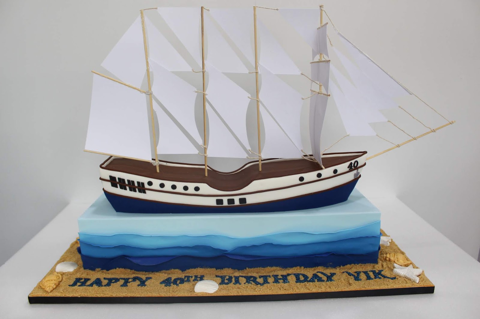 Celebrate with Cake!: 3D sculpted Boat Cake