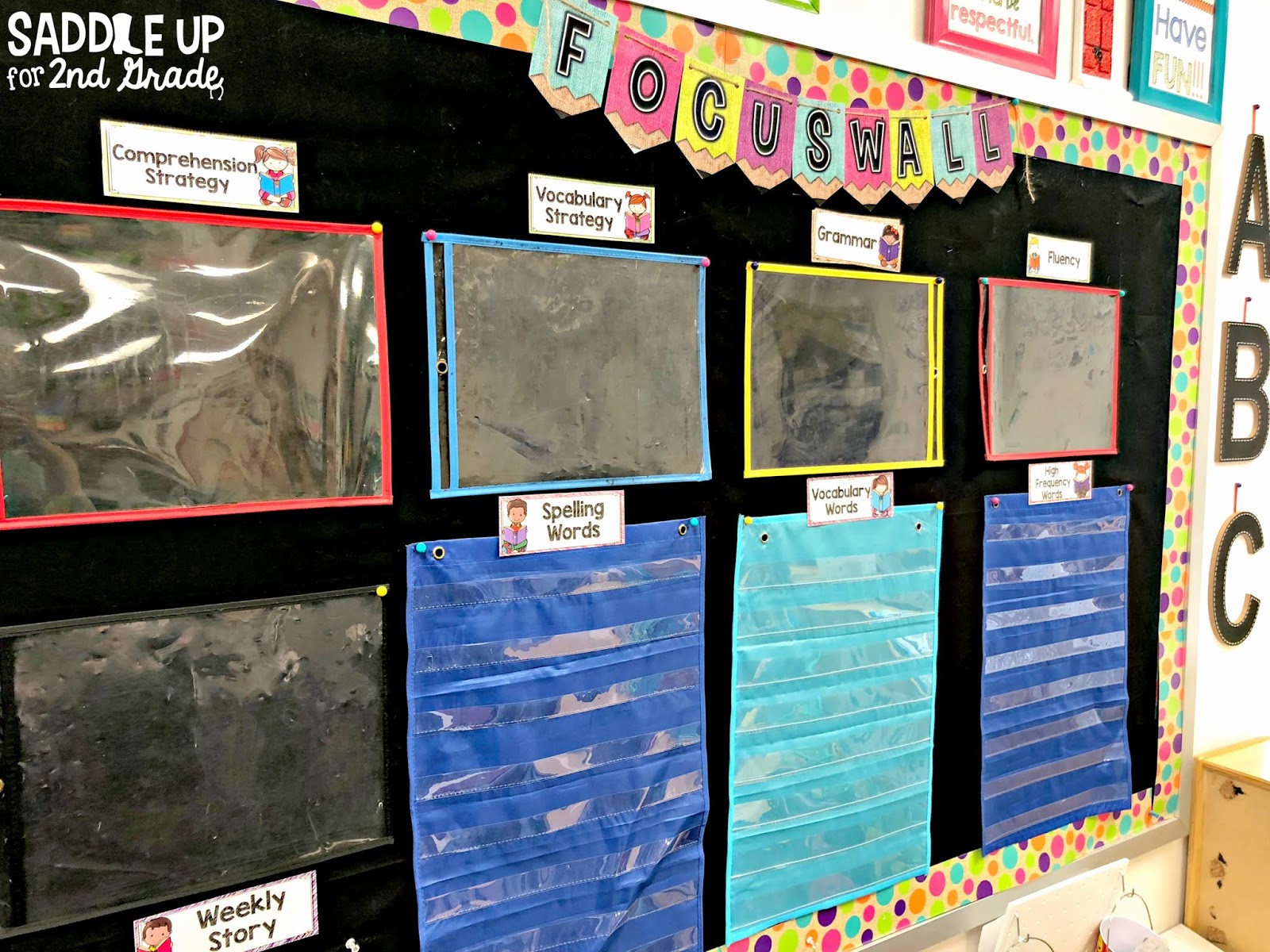Classroom Tour: Burlap and Brights - Saddle Up for 2nd Grade