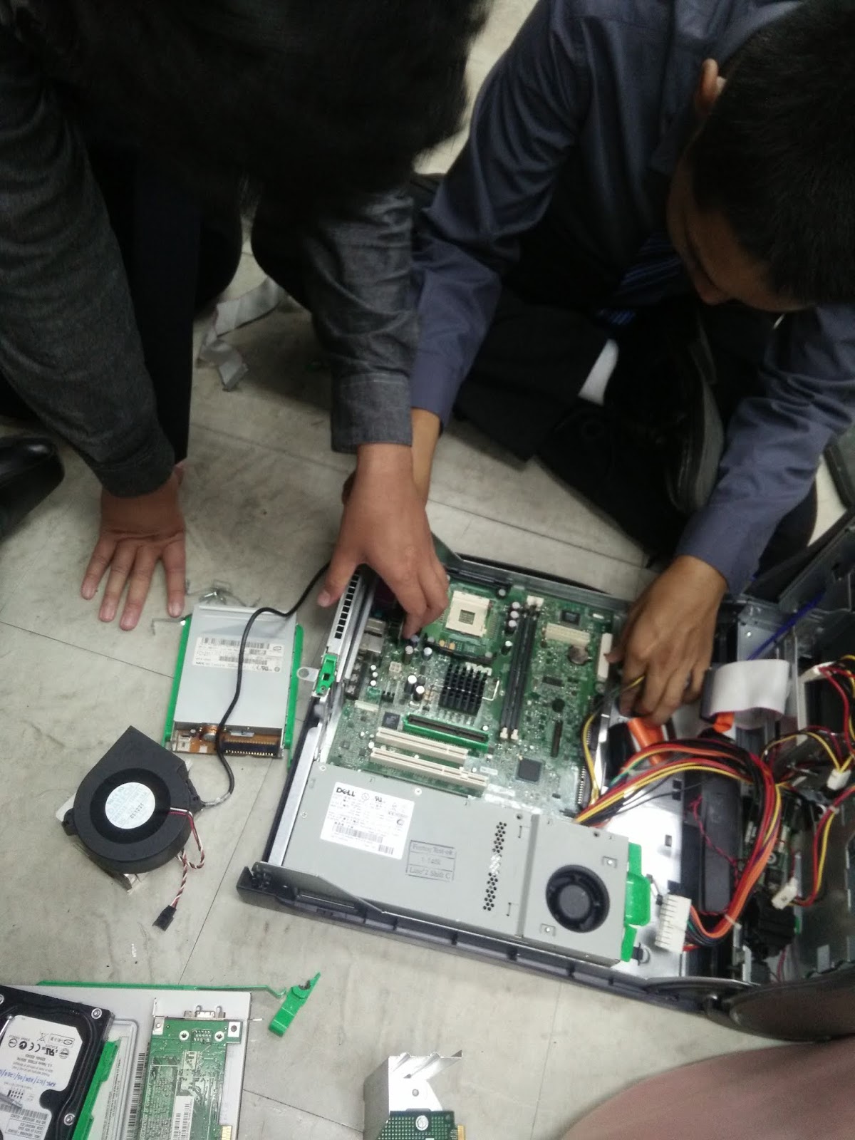 My first experience assembling and disassemblling a system unit.